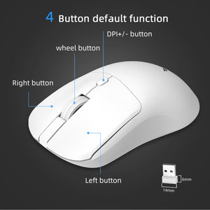 T2 Wireless Mouse with 2.4G Connection Adjustable DPI Battery Powered ...