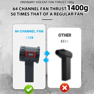 GT100 Violent Air Blower Turbo Jet Fan Handheld Brushless Motor Powerf ...