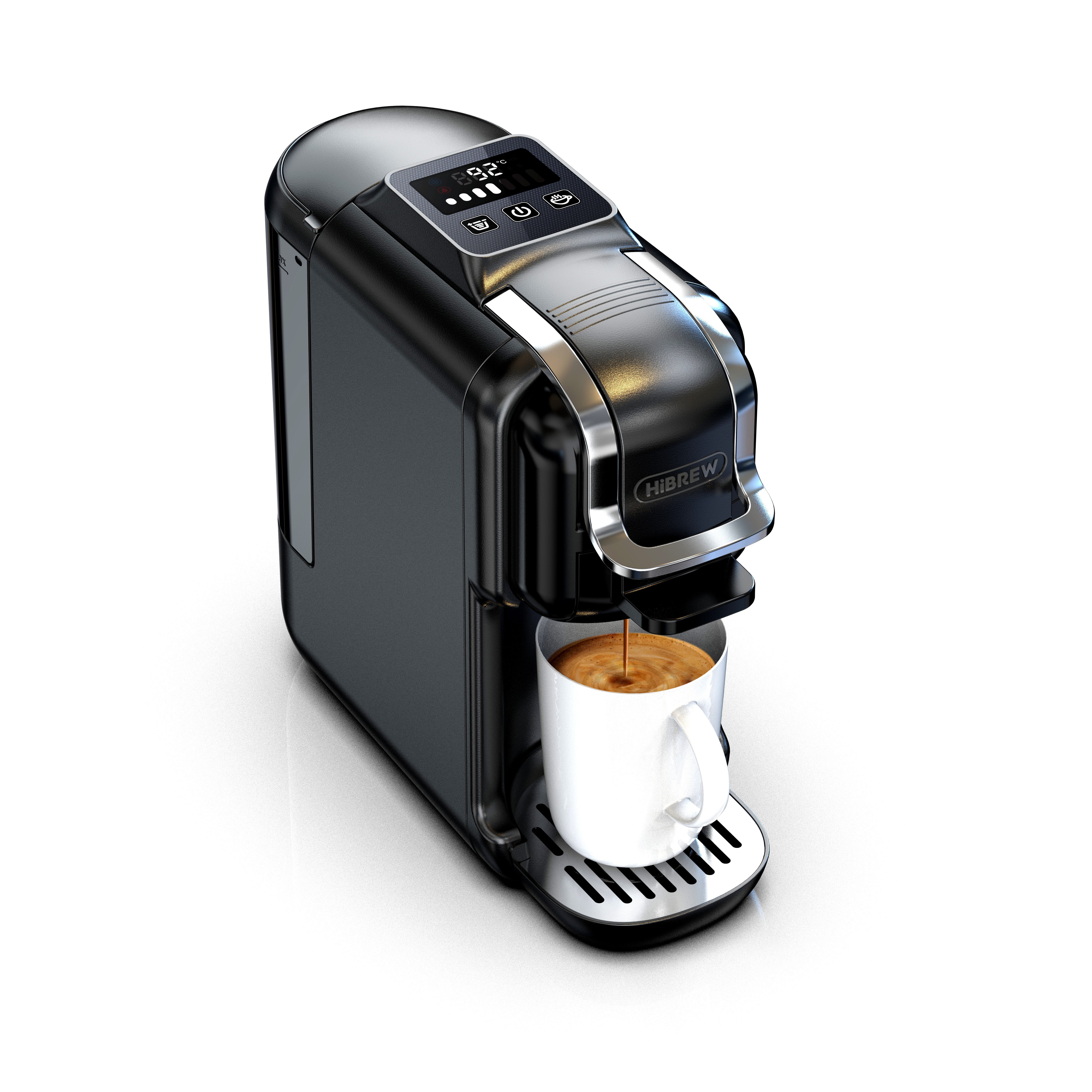 HiBREW H2C Coffee Maker Compatible with LAVAZZA, DG, NS Capsules,Smart ...